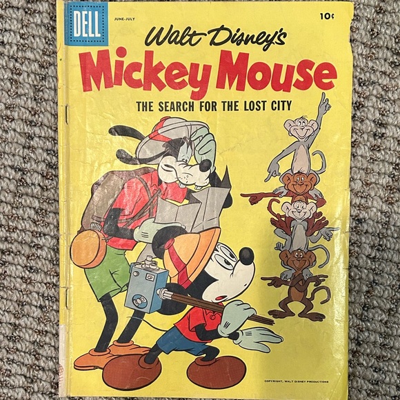 Disney | Other | Walt Disneys Mickey Mouse No 54 Junejuly 957 | Poshmark